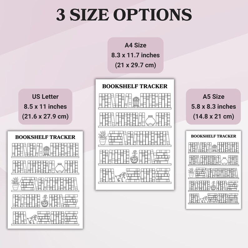 Bookshelf Reading Tracker, Printable Book Tracker, TBR Bookshelf ...