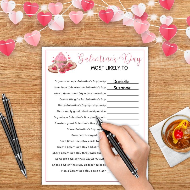 Galentines Day Party Games for Adults, Printable Galentines Day Games ...
