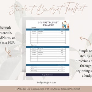 Student Budget Toolkit Budget for Teens Budgeting Template for ...