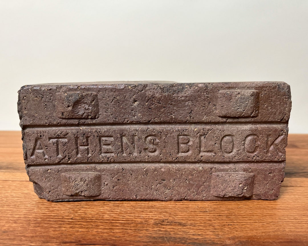 Antique Athens Ohio Brick Block Paver - Etsy