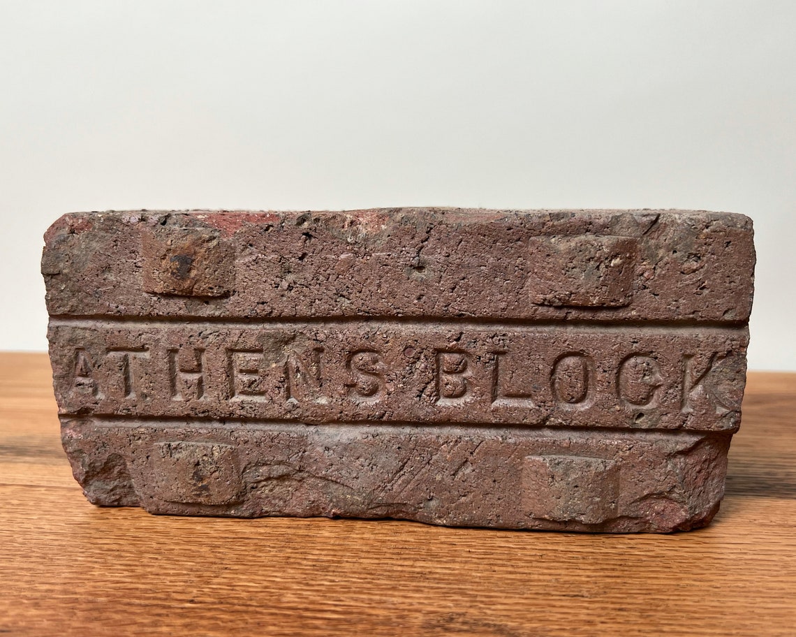 Antique Athens Ohio Brick Block Paver - Etsy
