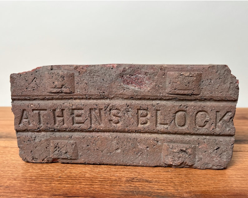 Antique Athens Ohio Brick Block Paver - Etsy