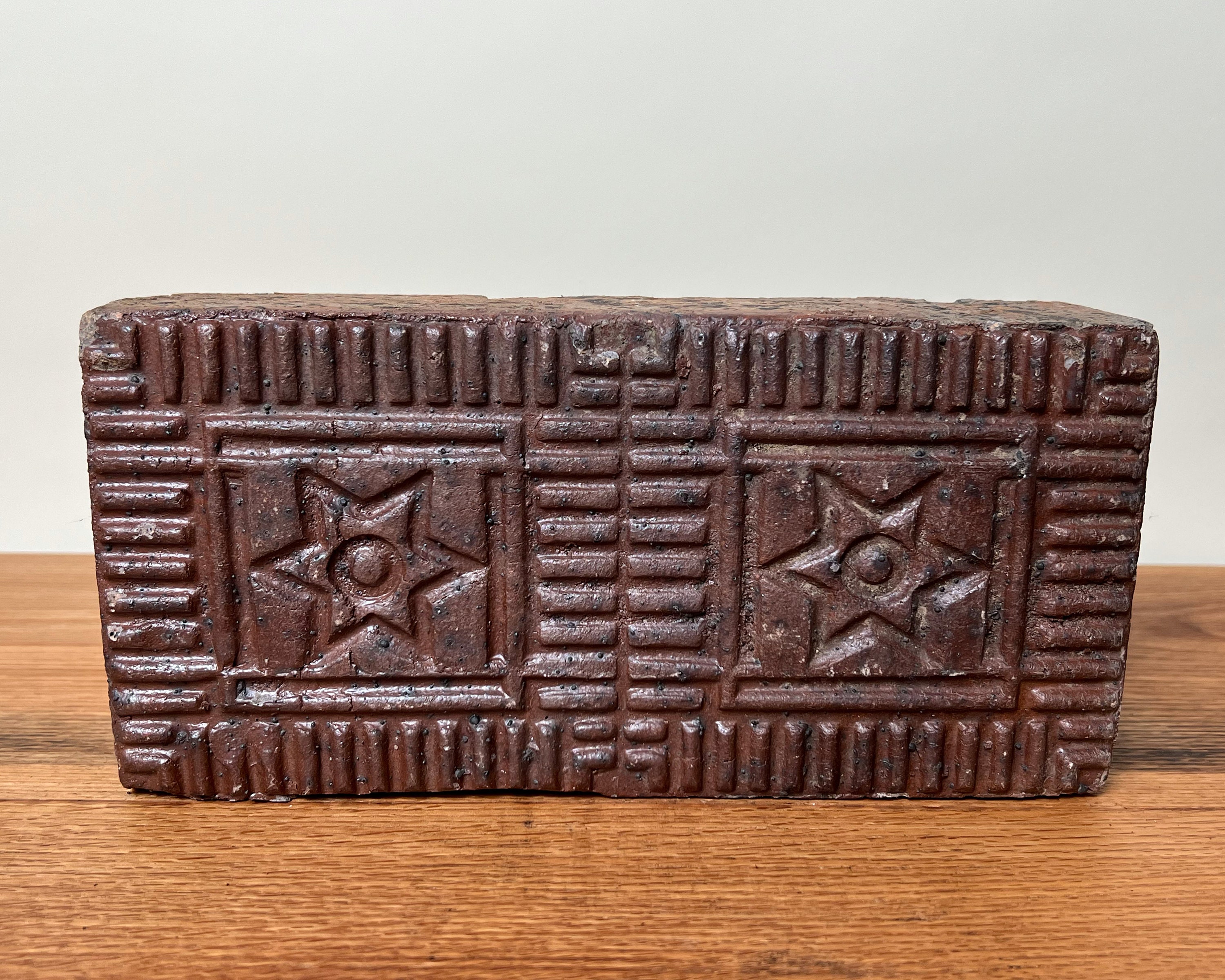 Antique Salt Glazed Nelsonville Star Brick Block - Etsy