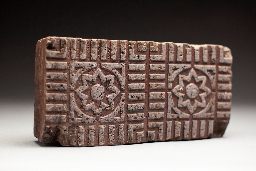 Antique Salt Glazed Nelsonville Flower Brick Block - Etsy