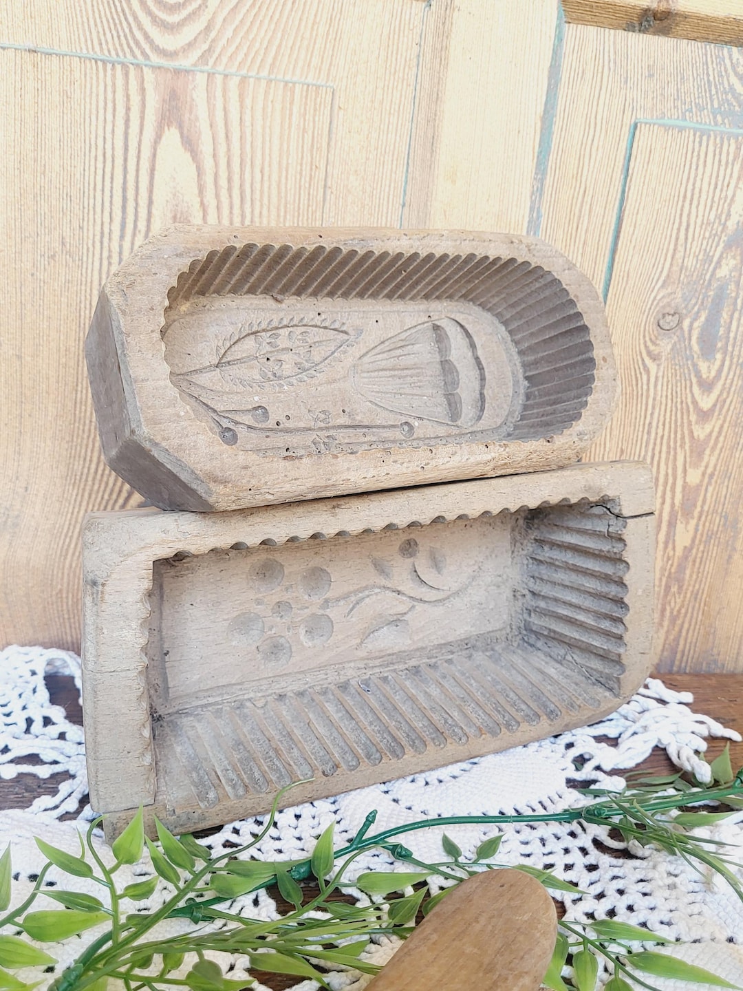Authentic Carved Wooden Butter Mold - Etsy
