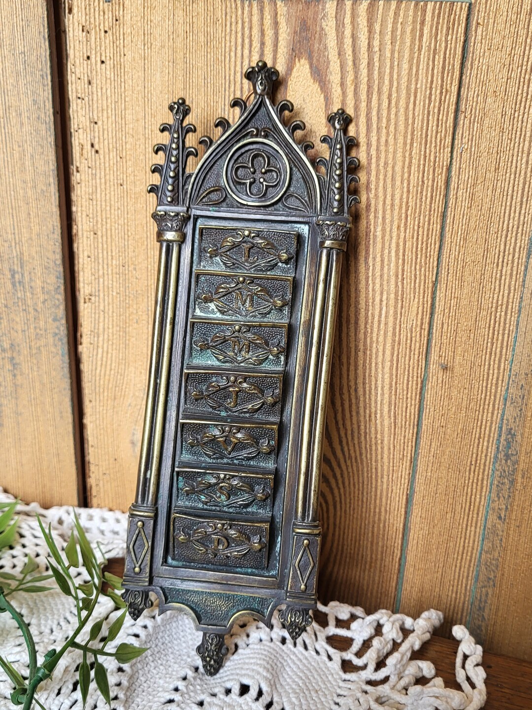 Old Wall Mounted Wafer Holder in Gothic Bronze Weekly Chapel. - Etsy
