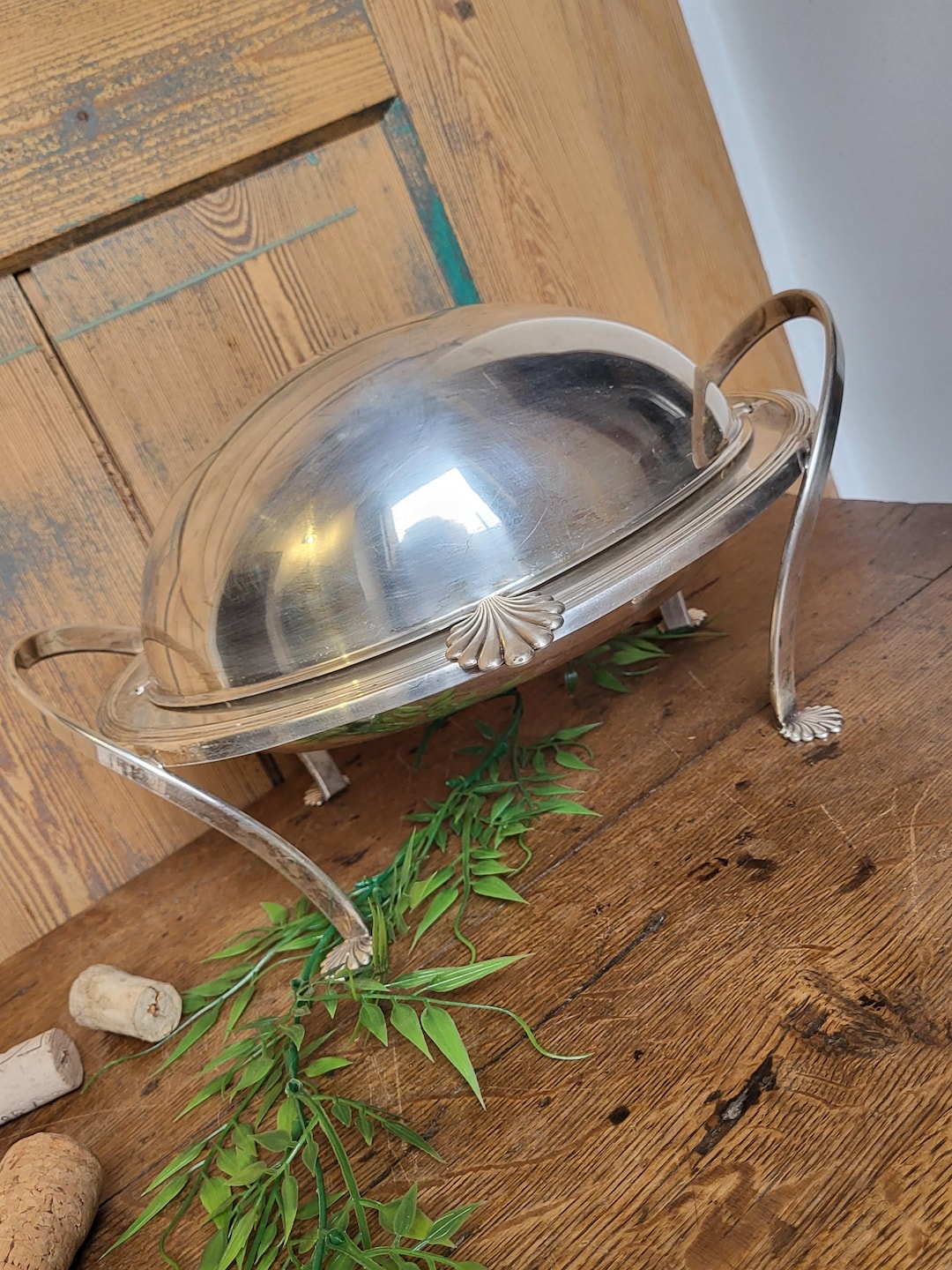 Magnificent Art Nouveau Style Caviar Cooler in Silver Metal - Etsy