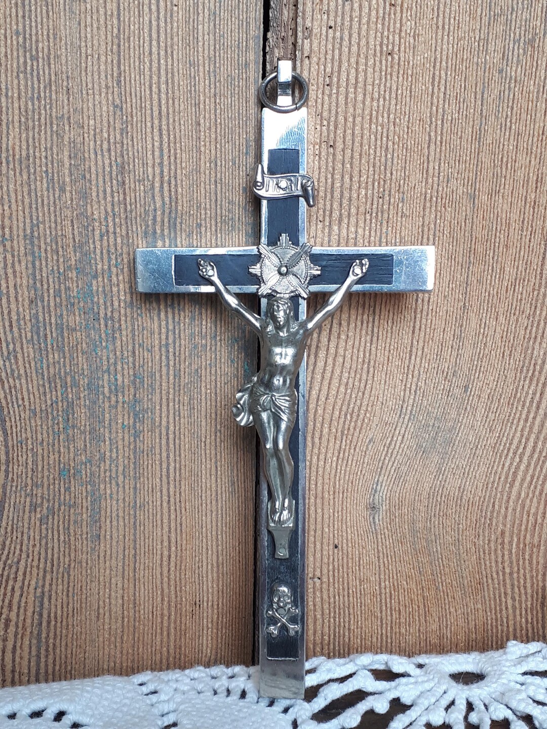 Old Crucifix Religious Cross Memento Mori Skull - Etsy