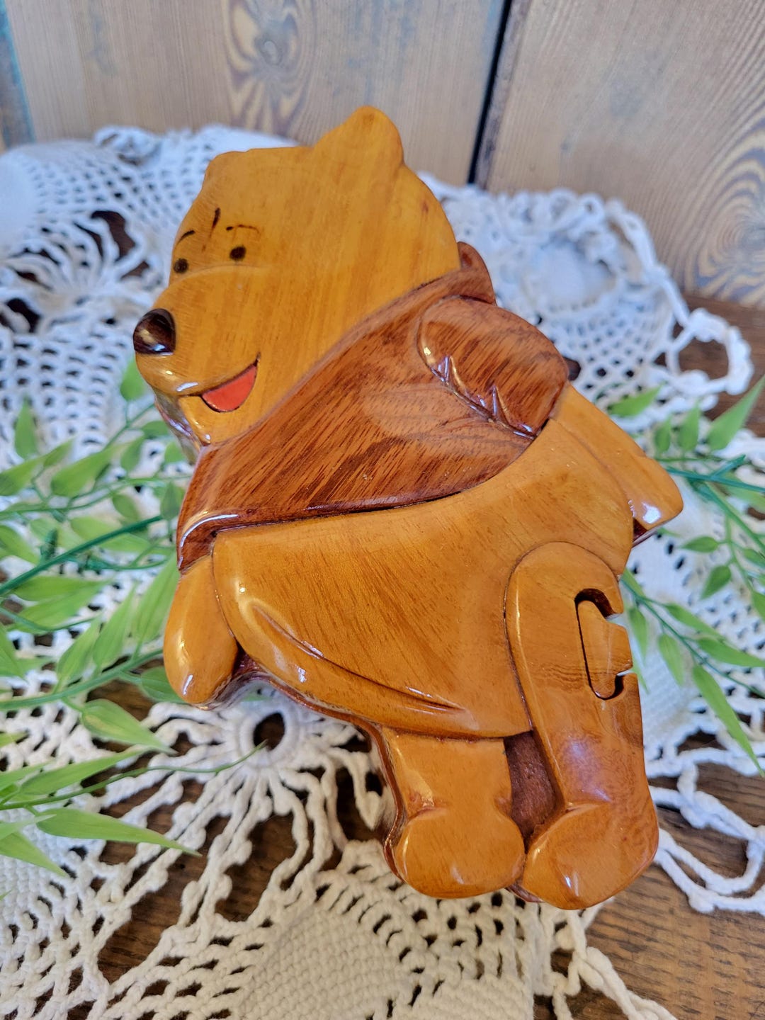 Winnie the Pooh Splendid Varnished Wooden Box With Vintage System - Etsy