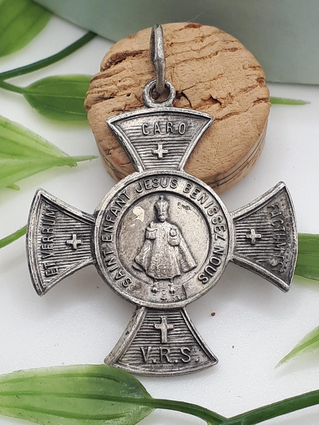 Holy Child Jesus IHS Pretty Silver Religious Medal Religious Medal - Etsy