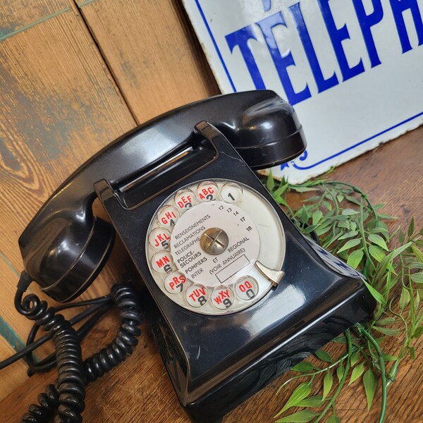 Black Bakelite Phone - Etsy