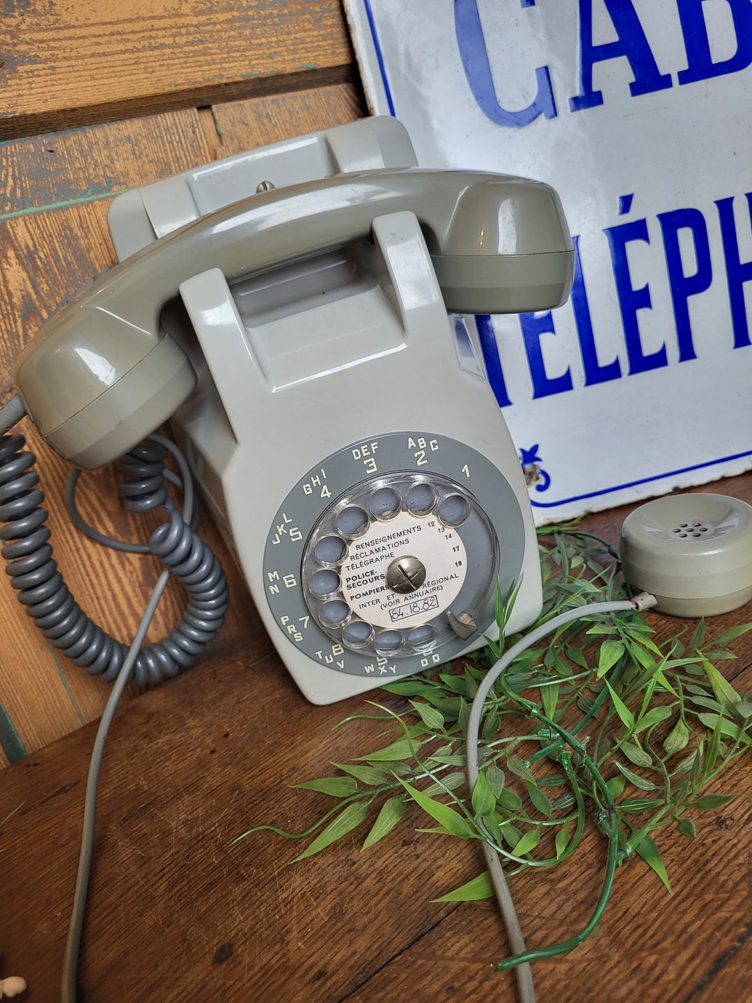 Old Socotel S63 Rotary Dial Wall Telephone From the 80s - Etsy