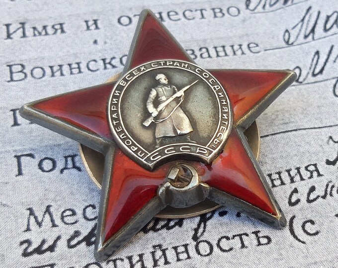 USSR Order Red Star of the Soviet Union With Original - Etsy