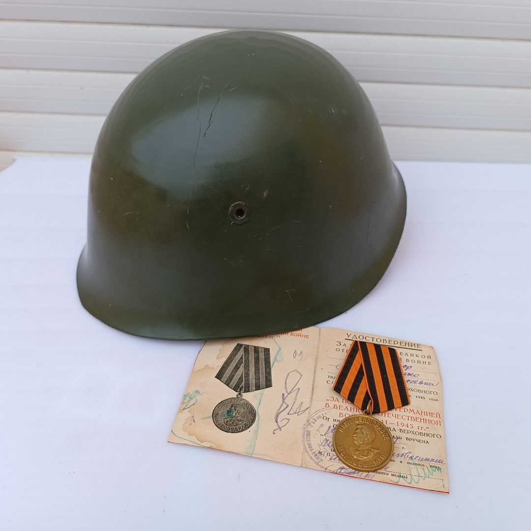 Soviet Military Protective Steel Helmet of the USSR Plus a - Etsy