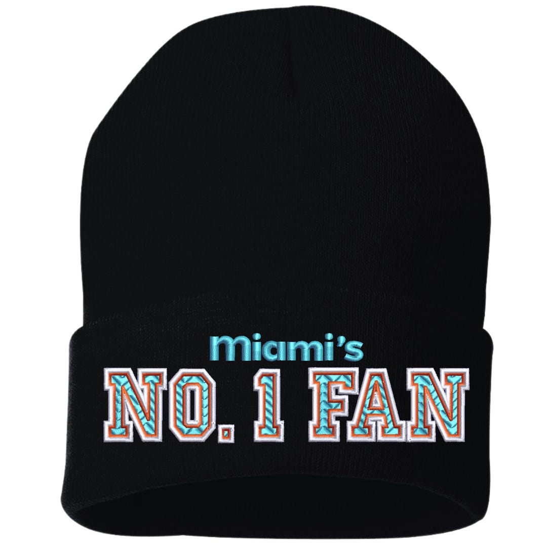 Miami Embossed Style Premium Beanie - Etsy