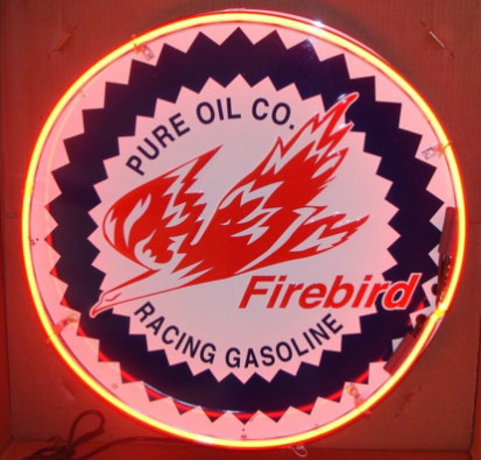 Pure Oil Firebird Neon Sign Gas Station Signs / - Etsy