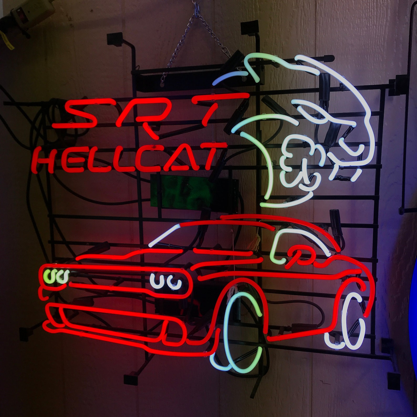 Dodge SRT Hellcat Neon Sign Neon Signs Dodge Hellcat Signs - Etsy