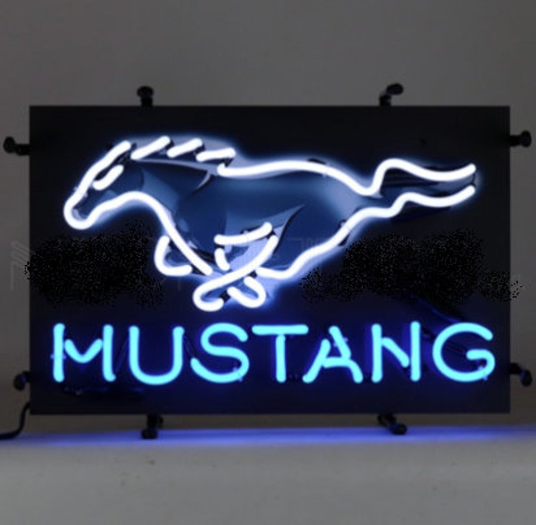 Mustang Neon Sign Ford Mustangs Signs / Ford Gifts for Men / - Etsy