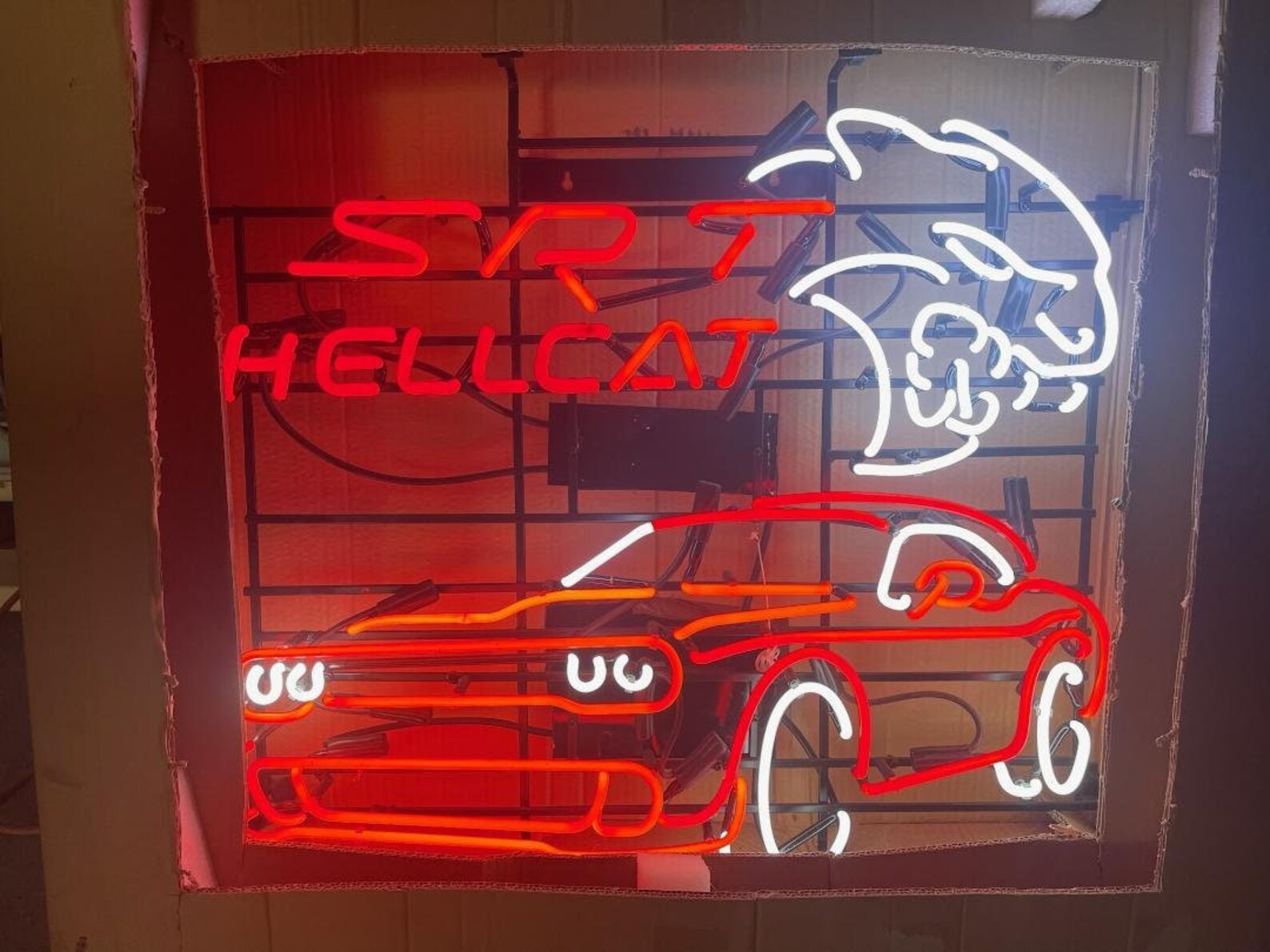 SRT Hellcat Neon Sign / Classic Car Signs / Dodge Racing Cars | Etsy
