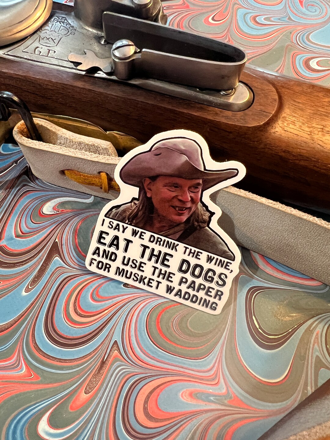 Vinyl Weatherproof Sticker the Patriot John Billings “eat the Dogs” - Etsy