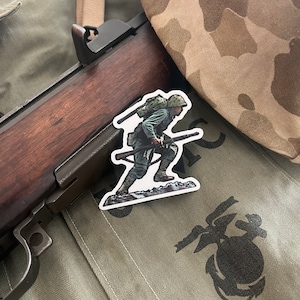 WWII USMC Marine Corps PVT Paul Ison Vinyl Sticker - Etsy