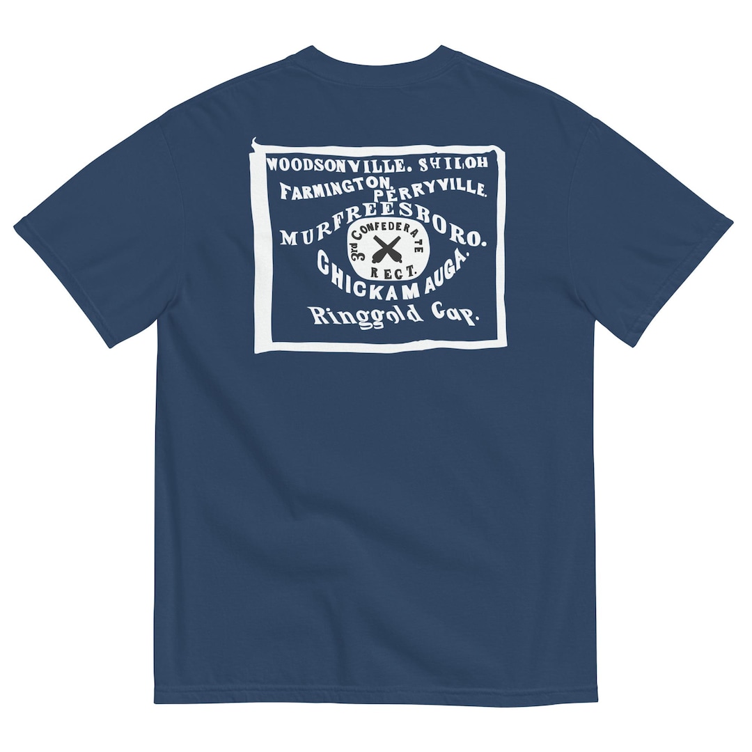 Civil War Hardee Corps Flag Shirt Unisex Garment-dyed Heavyweight T ...