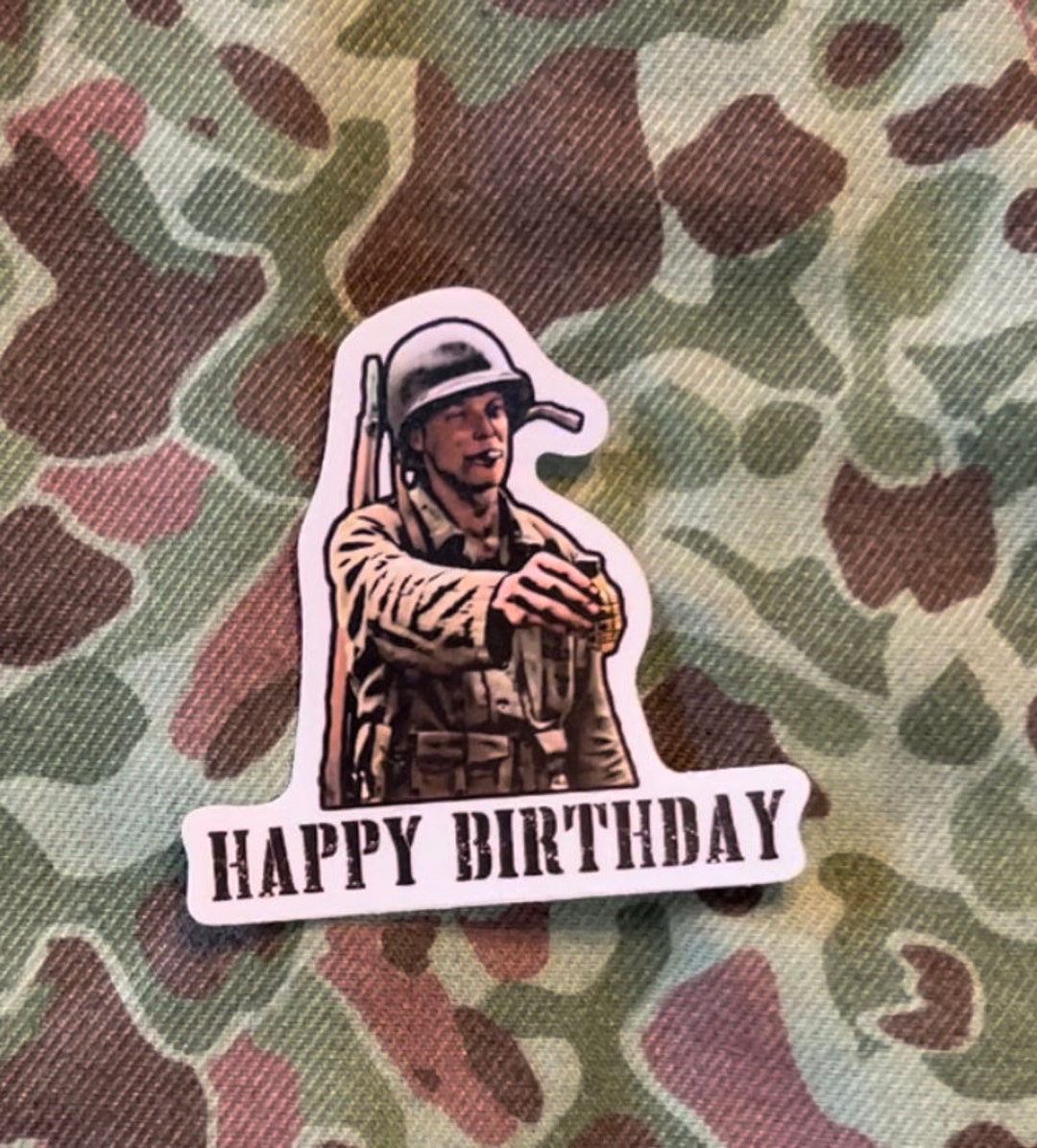 Vinyl Sticker WWII the Pacific Hoosier Happy Birthday - Etsy