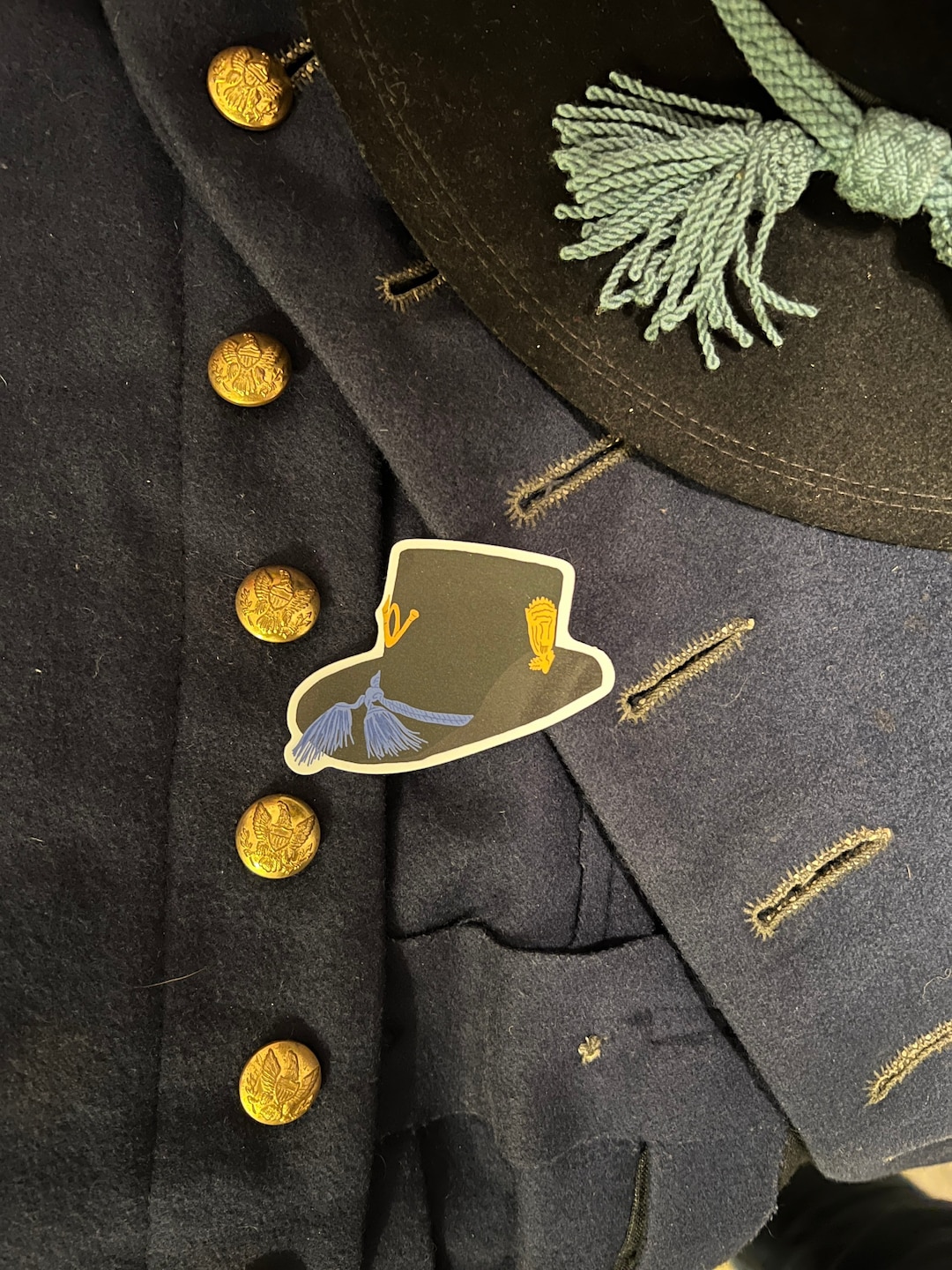 Civil War Model 1858 Dress Hat (hardee Hat) Vinyl Sticker (iron Brigade ...