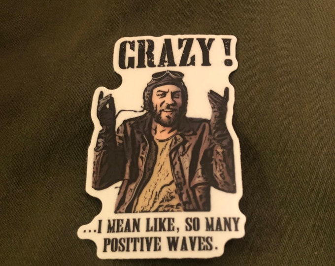 WWII Kelly’s Heroes Oddball “crazy Positive Waves” Vinyl Sticker - Etsy