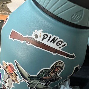 WWII M1 Garand ping Sound Vinyl Sticker - Etsy