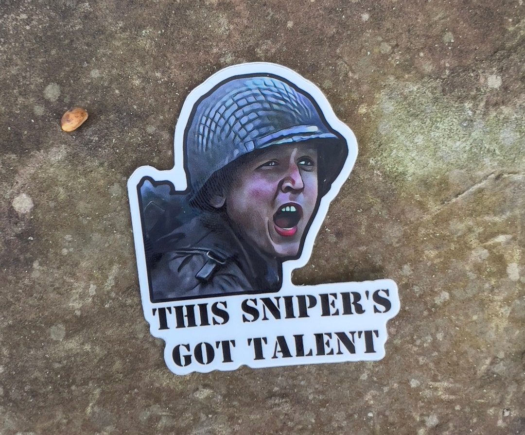 Vinyl Weatherproof Sticker WWII Saving Private Ryan Private Jackson ...