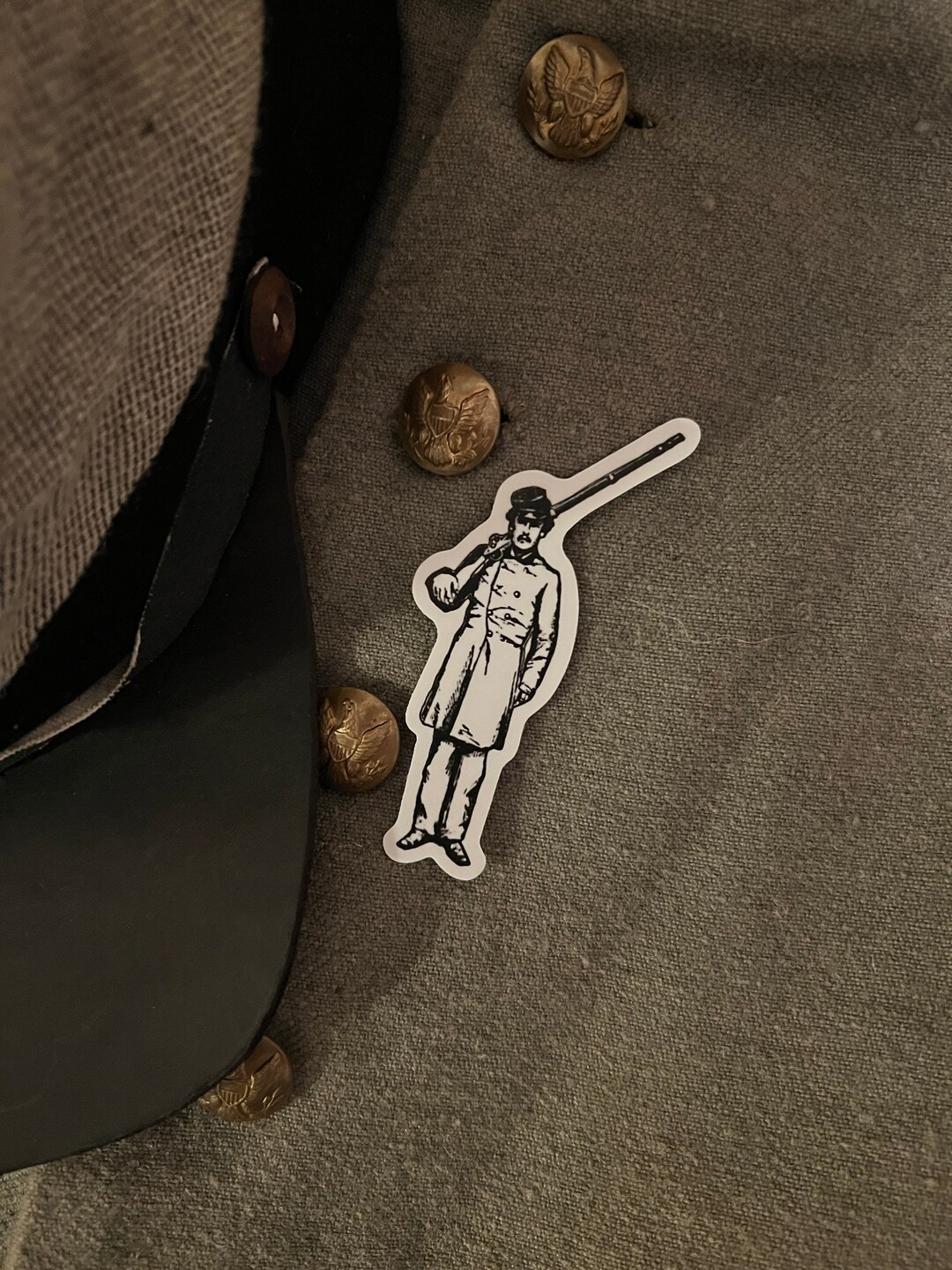 Civil War Soldier at Right Shoulder Shift Vinyl Sticker - Etsy