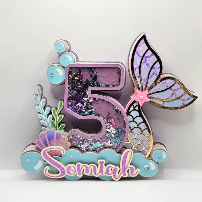 Mermaid Cake Topper - Etsy