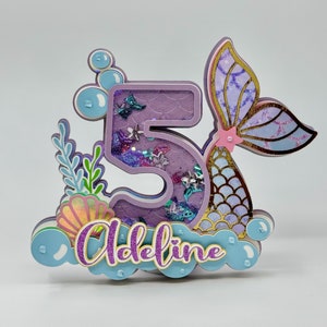 Mermaid Cake Topper - Etsy