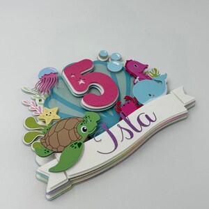 Under the Sea Cake Topper, Ocean Party, Mermaid Cake Topper - Etsy