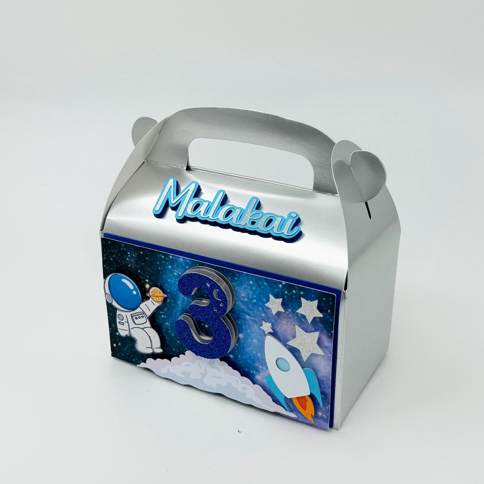 Astronaut Party Favor Box, Astronaut Birthday Theme, Astronaut Birthday ...
