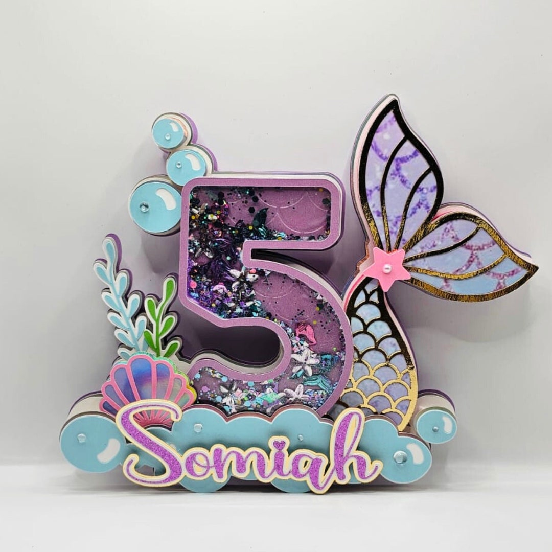 Mermaid Cake Topper - Etsy