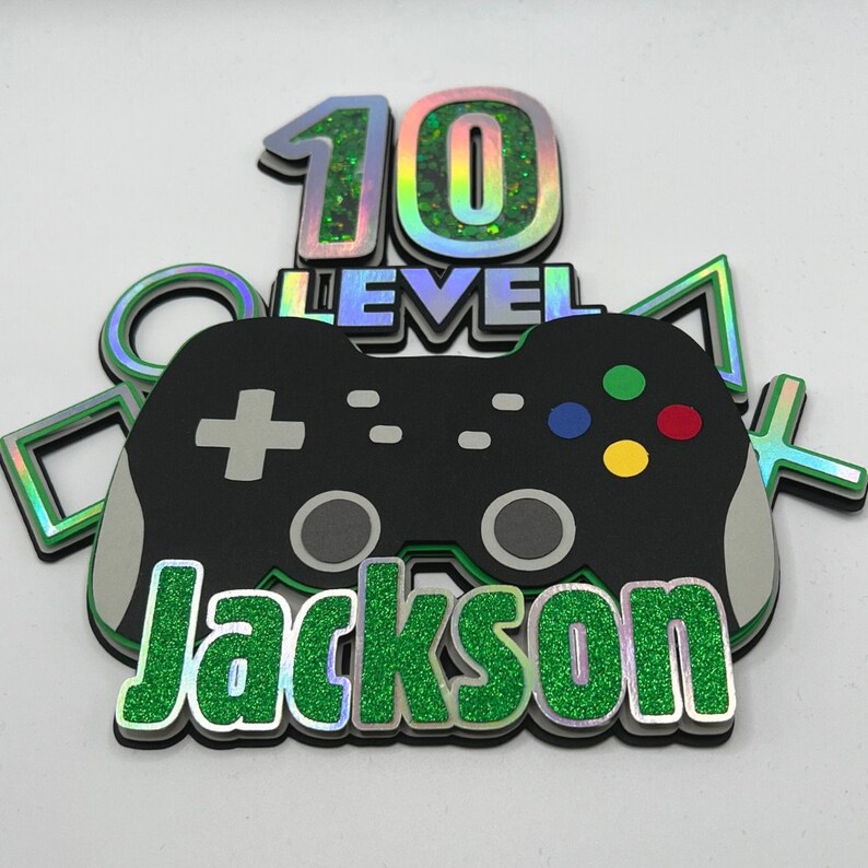 Gamer Cake Topper Video Game Cake Topper - Etsy