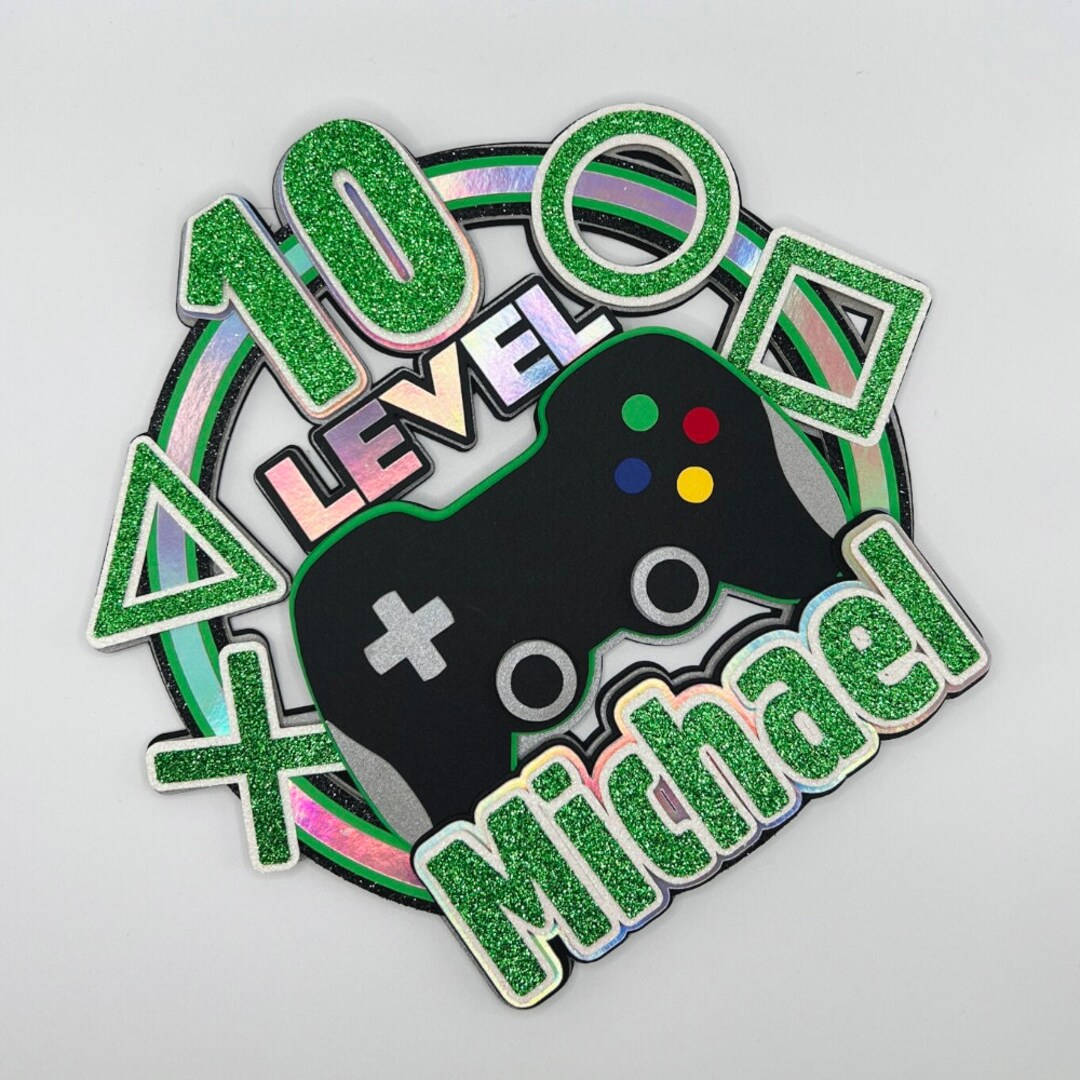 Gamer Cake Topper Video Game Cake Topper - Etsy
