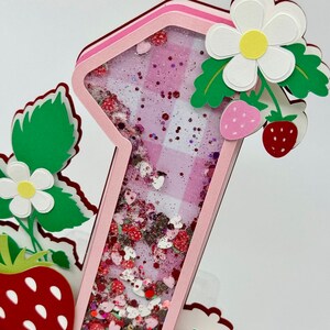 Strawberry Cake Topper, Strawberry Birthday Theme. - Etsy