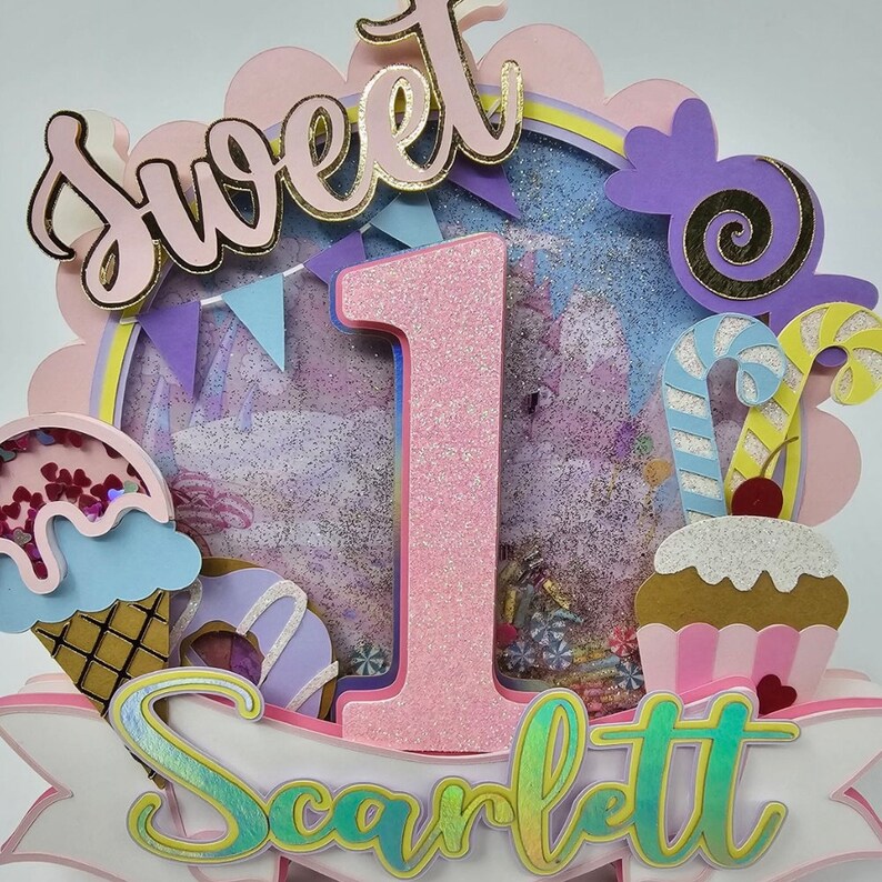 Candyland Inspired Cake Topper, Candy Cake Topper. - Etsy