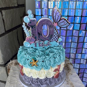 Mermaid Cake Topper - Etsy
