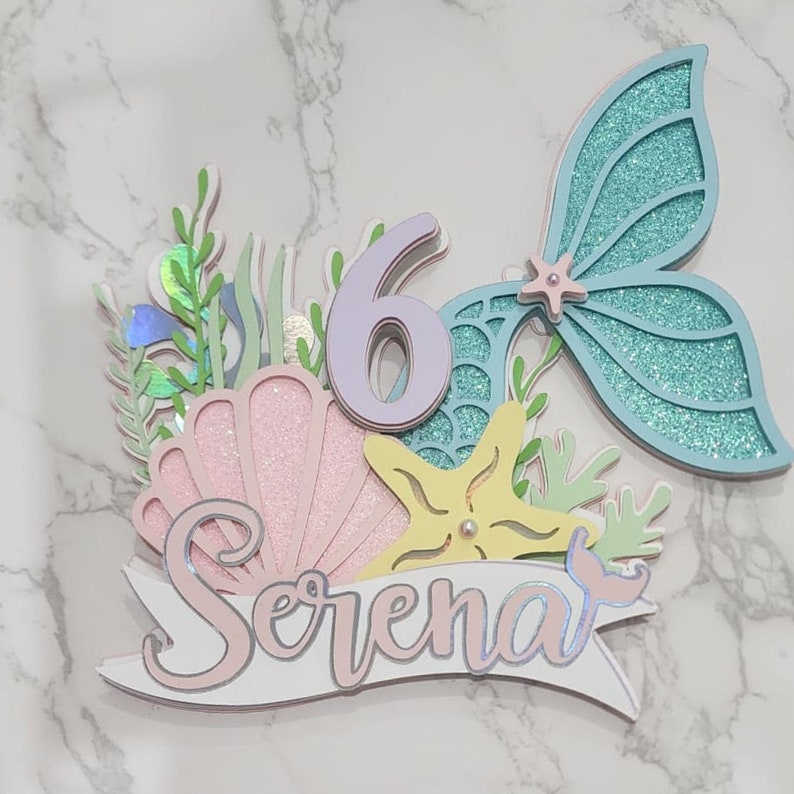 Mermaid Cake Topper. - Etsy