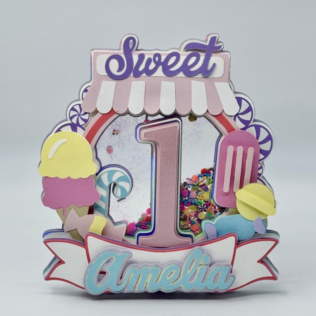 Candyland Inspired Cake Topper, Candy Cake Topper. - Etsy