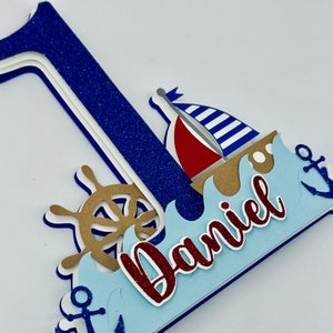 Nautical Themed Cake Topper, Nautical Birthday Cake Topper, Nautical ...