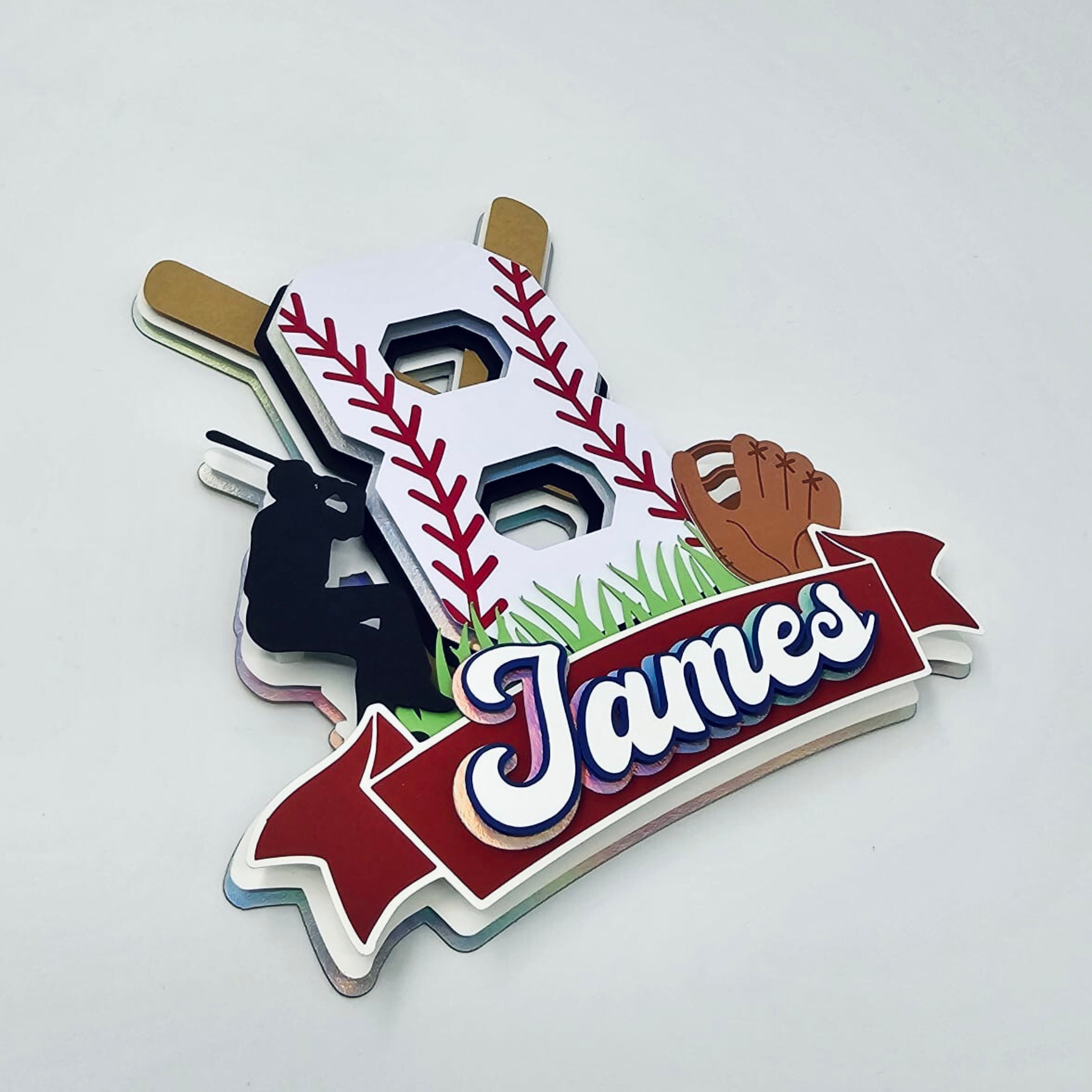 Baseball Cake Topper, Personalized Baseball Cake Topper, Baseball ...
