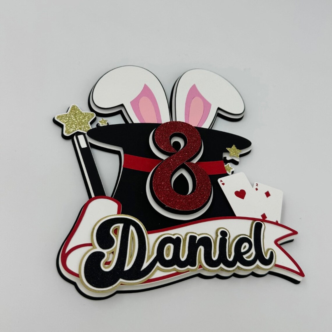 Magician Themed Cake Topper, Magic Cake Topper, Magician Birthday ...