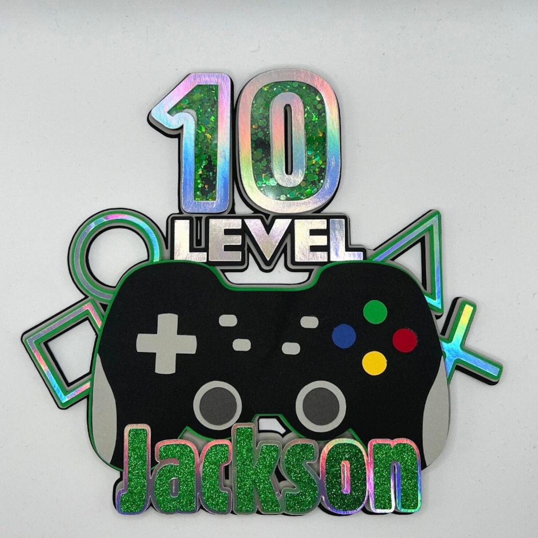 Gamer Cake Topper Video Game Cake Topper - Etsy
