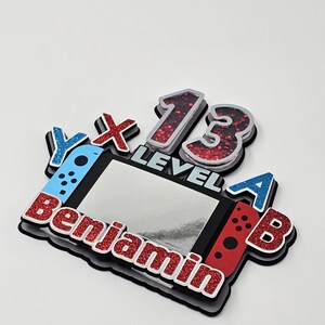 Nintendo Switch Gamer Cake Topper - Etsy