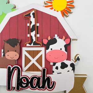 Farm Cake Topper Farm Birthday Decor Barn Cake Topper. - Etsy